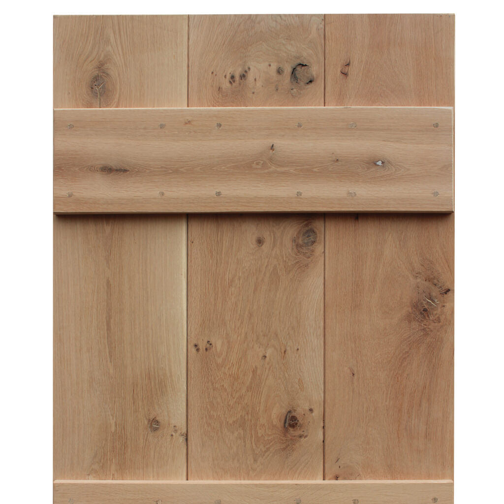 Bead & Butt Oak Cottage Door - 3 Boards